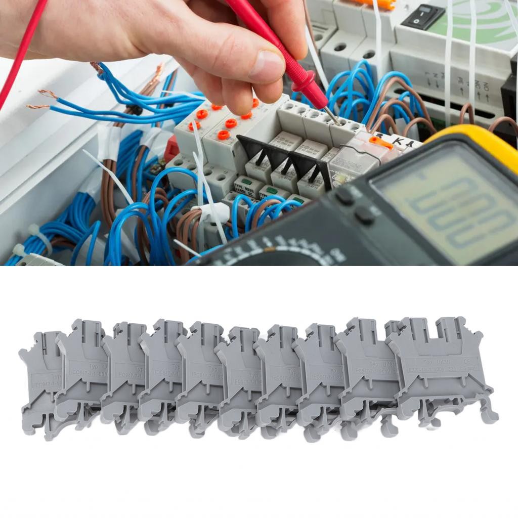 Ujewndju Screw Type Terminals Block Flame Retardant DIN Rail Mount ...