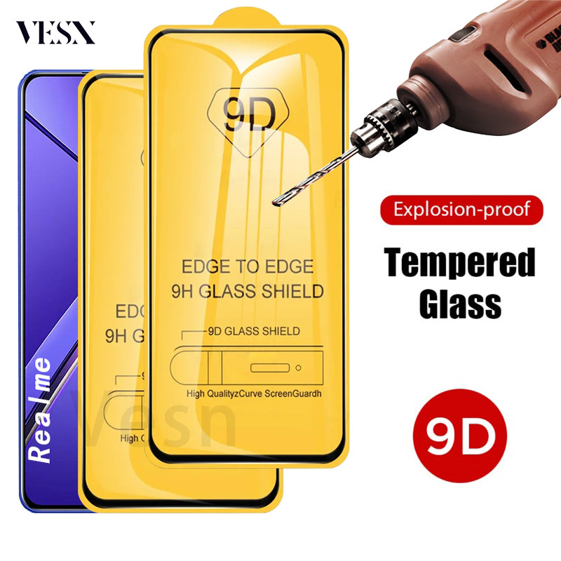 9D Full Tempered Glass Screen Protector For Realme Neo7 GT5 GT3 GT2 Pro ...