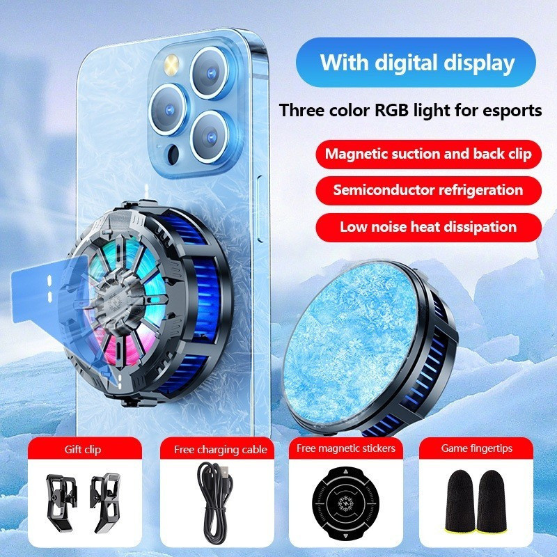 X106 Semiconductor Portable Phone Cooler Phone Cooling Fan Case ...