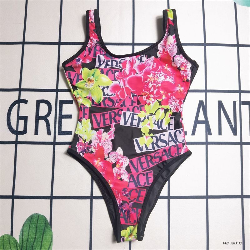 Versace22 Swimsuit Can Wear Double-Sided Swimsuit Black High-End ...