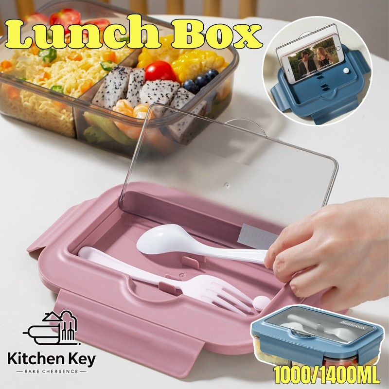 1000ml/1400ml Bento Lunch Box Sealed Insulated Microwave Bento Box with ...