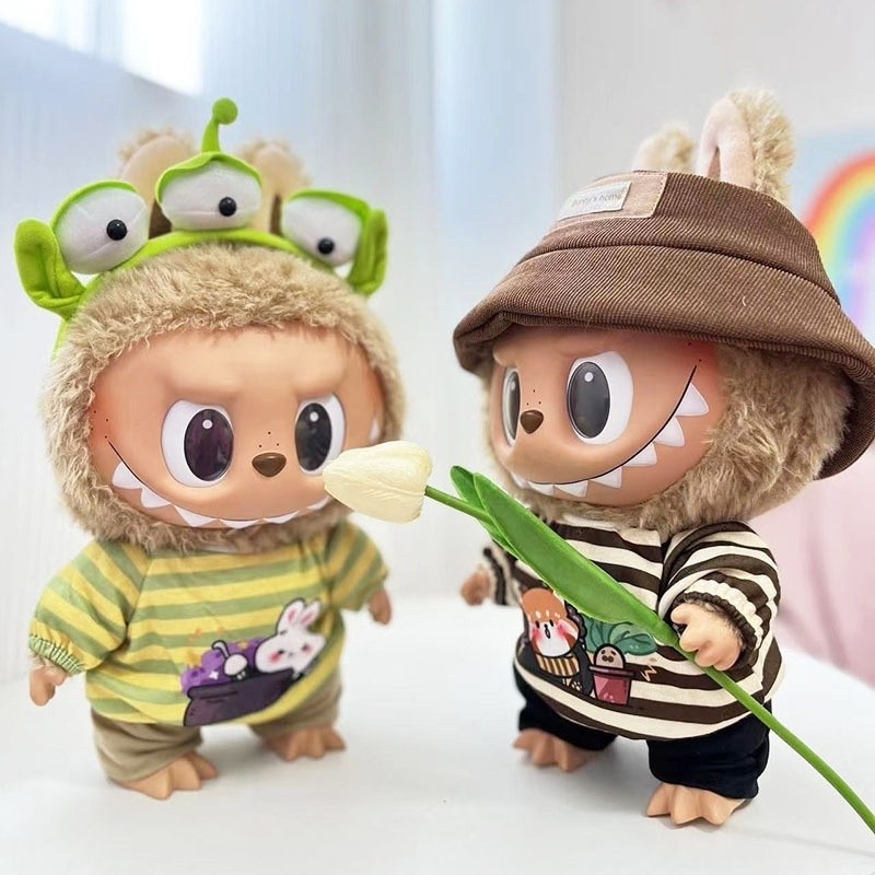 38cm Labubu Vinyl Plush Doll Clothes Doll Clothes for Labubu Doll ...