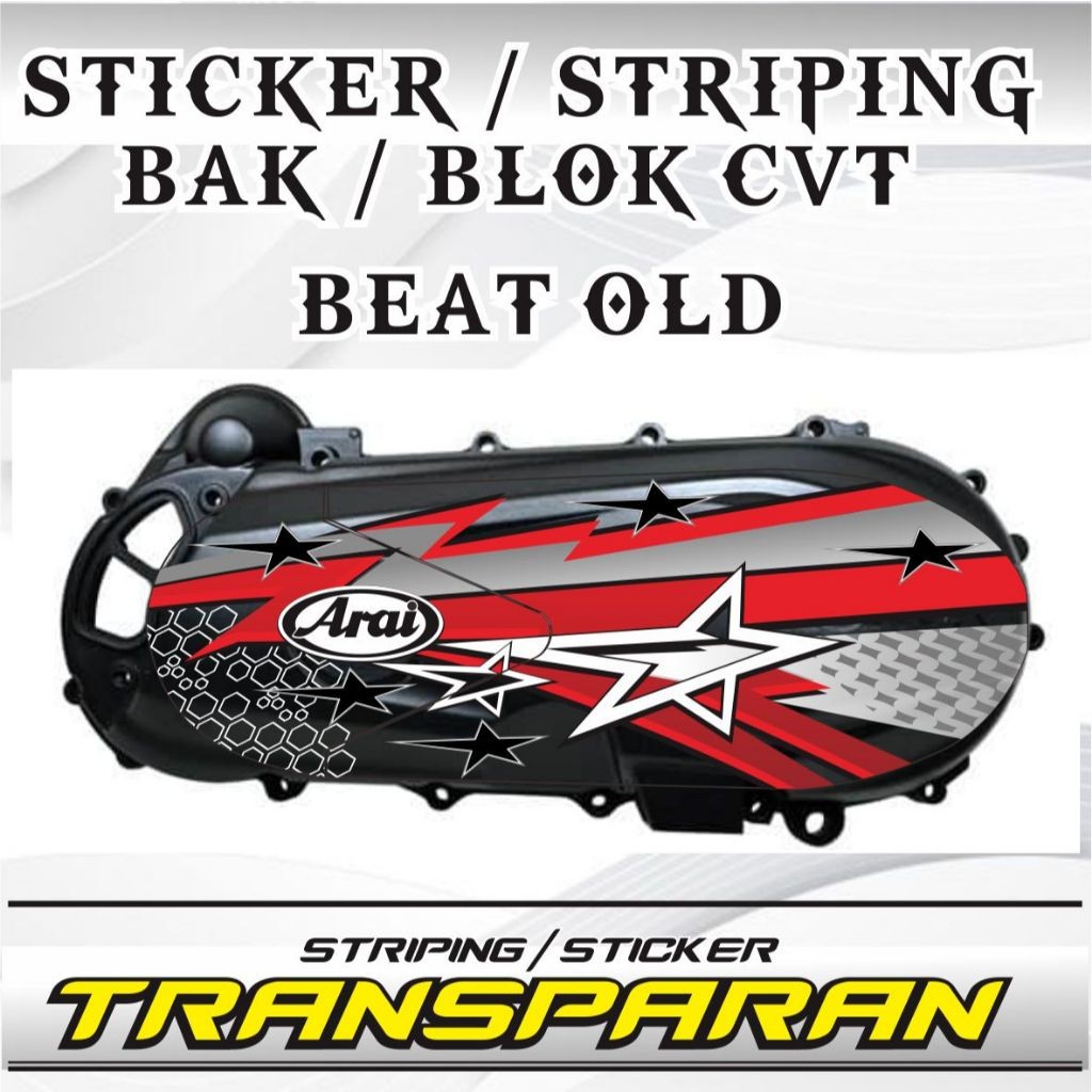VARIATION Sticker Variations Cover Block Cvt Arai Motip Sticker ...