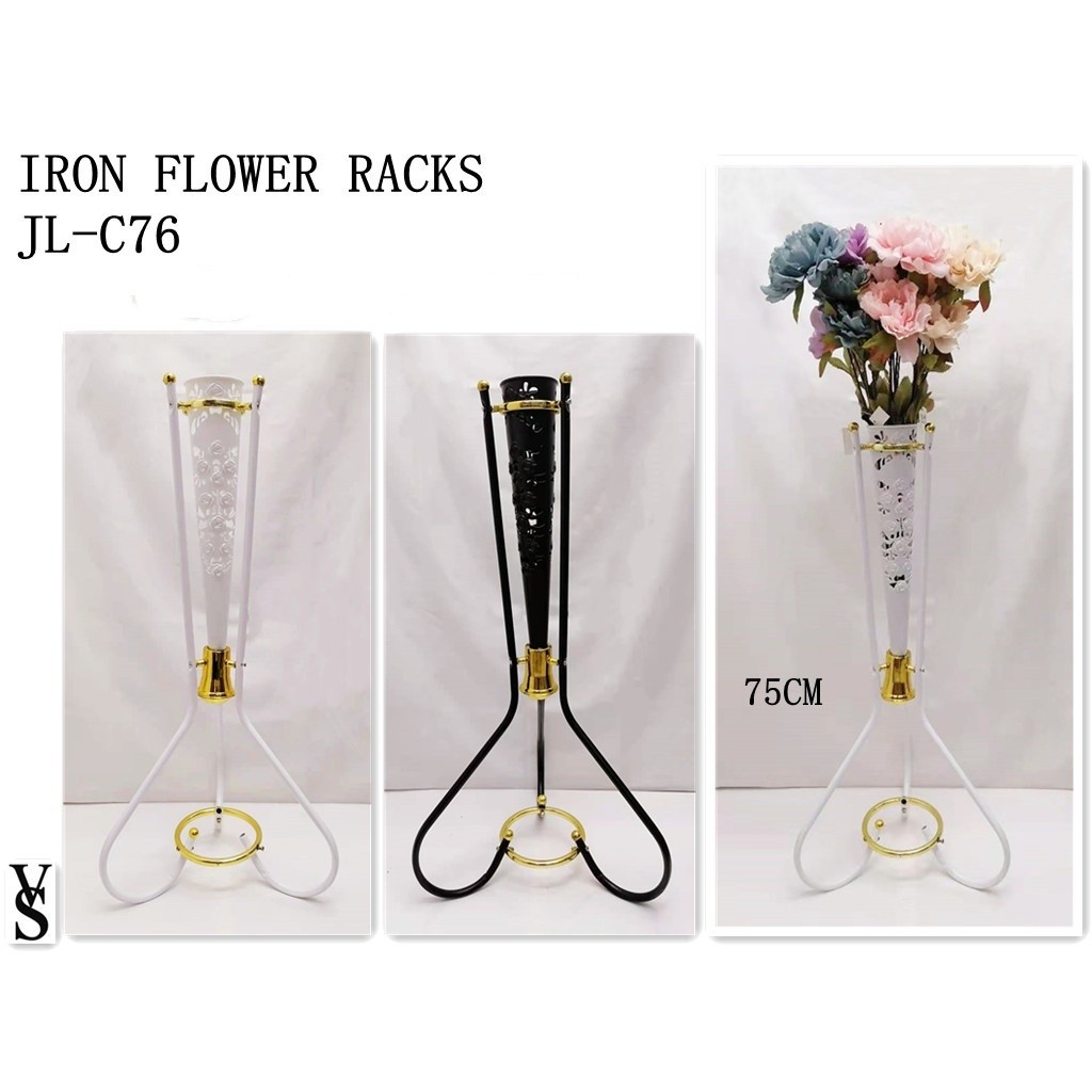 [VS] FLOWER VASE METAL PLASTIC FLOWER VASE (JL-C76) | Shopee Philippines