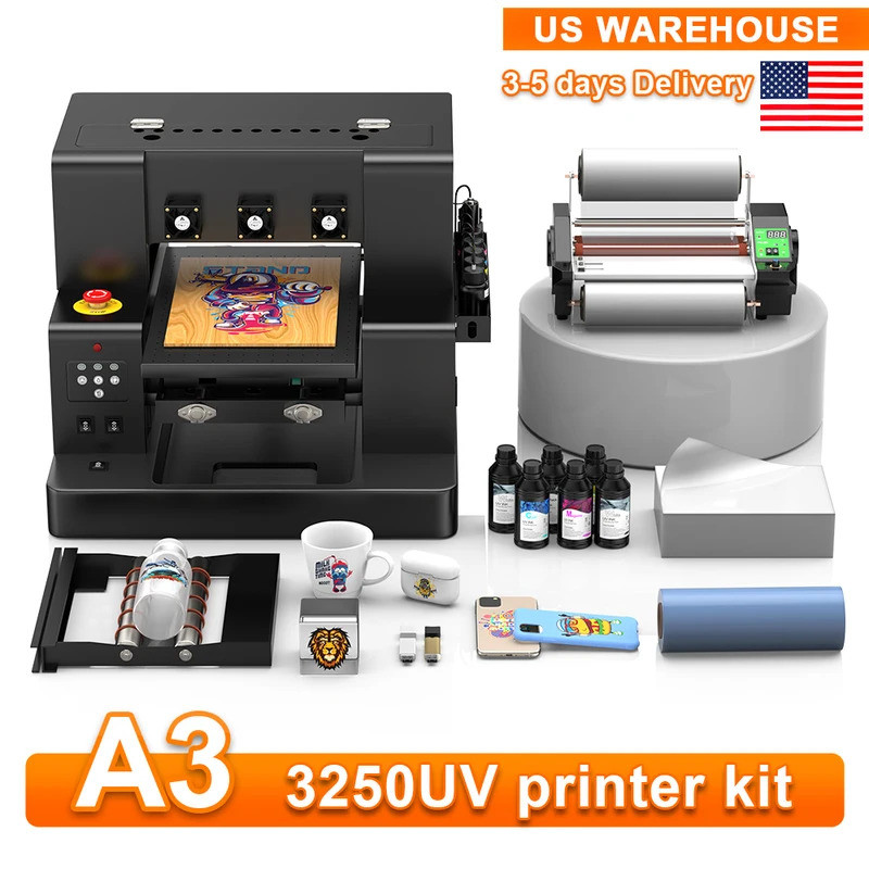 A3 UV Printer L805 UV Flatbed Printer A3 UV DTF Printer Sticker Printer ...