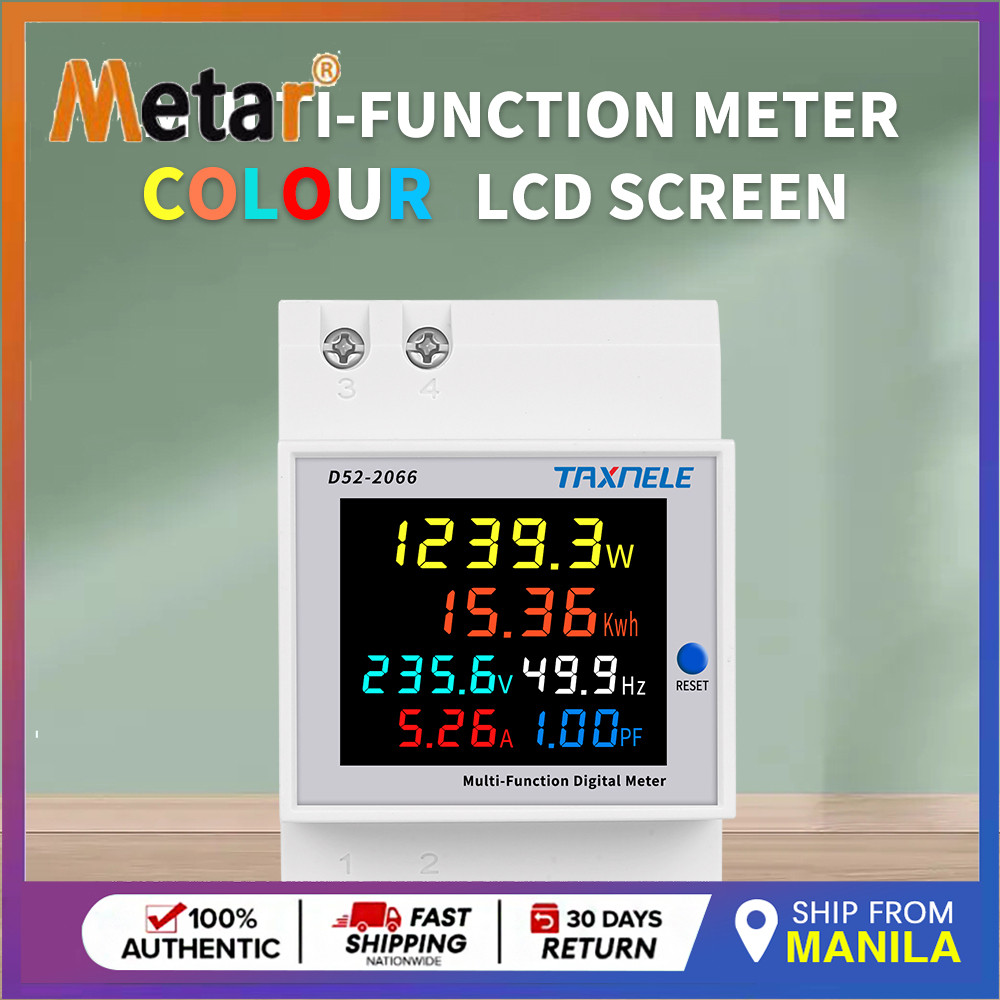 COD+Local+ReadyStock Metar AC monitor 110V 220V 380V 100A Voltage ...