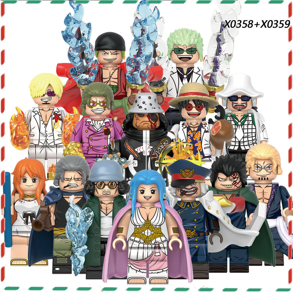 Small particle toys Comic building blocks Luffy assembly building ...