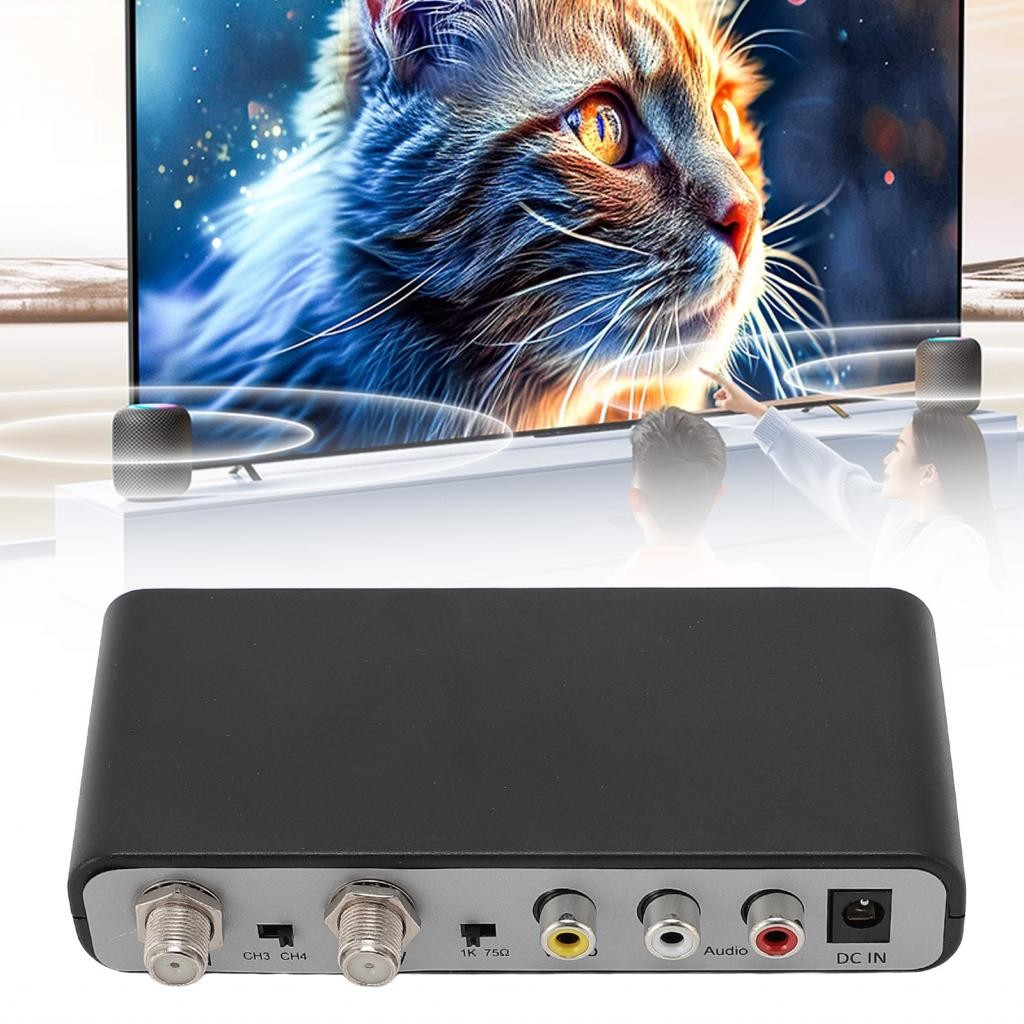 Ilike AV To RF Modulator Plug and Play Converter VHF Working Frequency ...