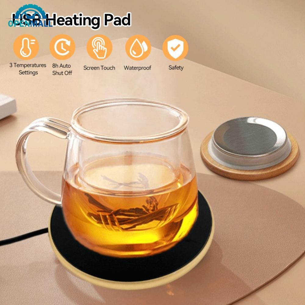 OPENMALL Thermostatic Heating Coaster Cup Heater Mug Warmer 3 Gear 55C ...