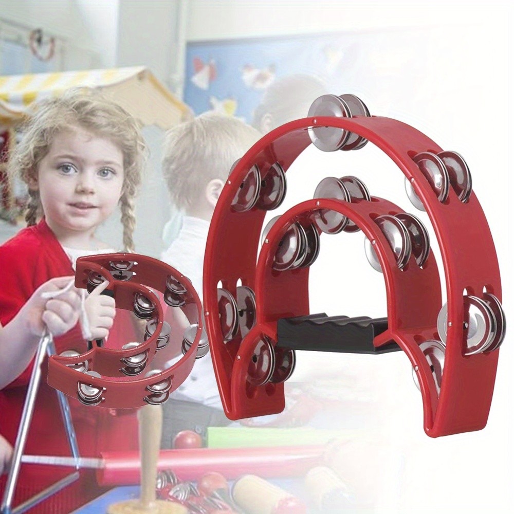 Double row bells percussion instruments two-tone plastic handbells DRUM ...