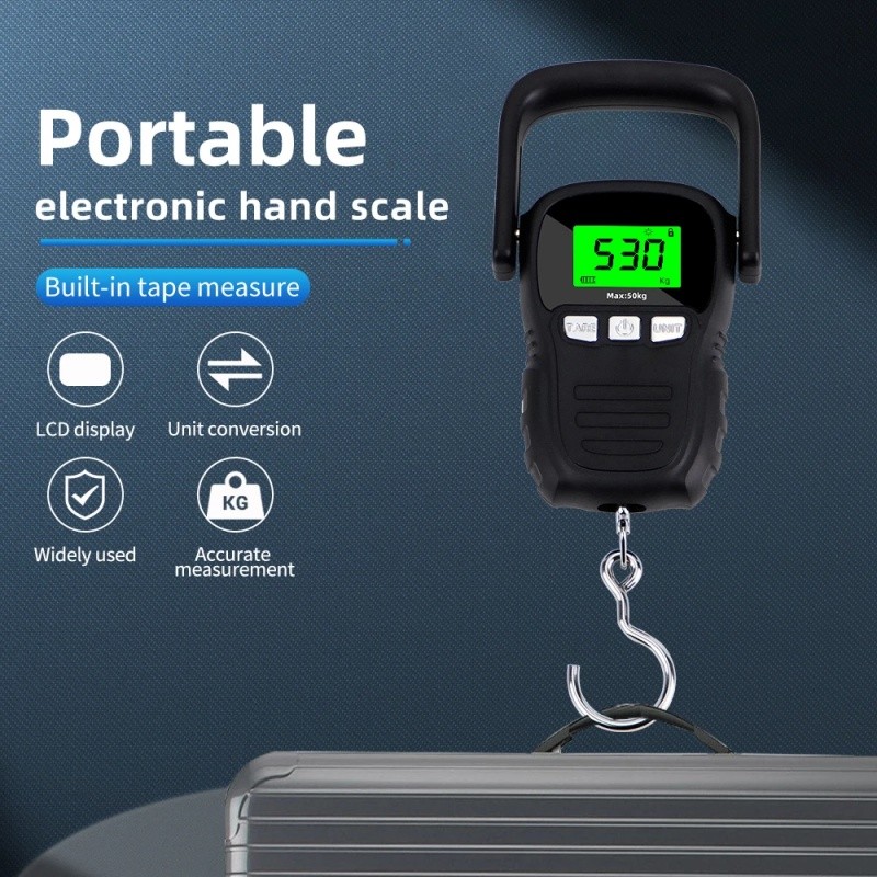 Portable handheld electronic precision digital travel weighing scale ...
