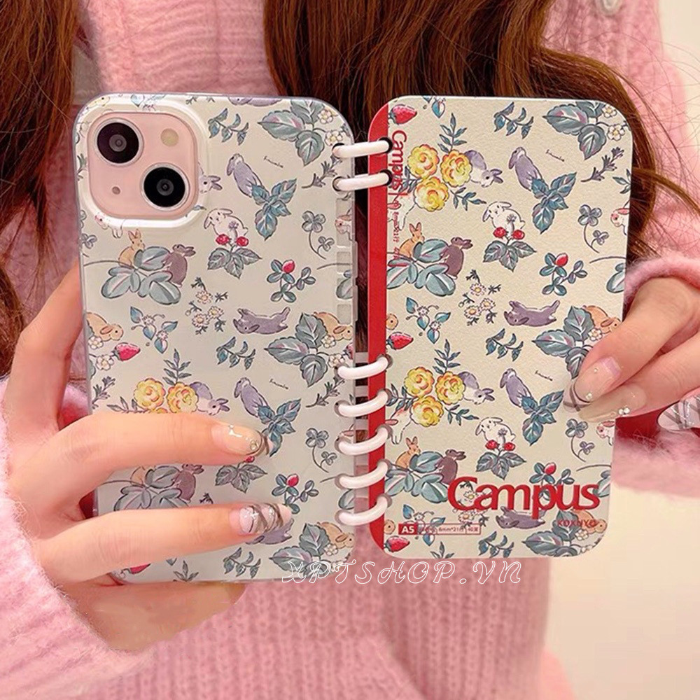 Vintage Flowers Flip Bracket Notepad Leather Phone Case For iPhone 16 ...