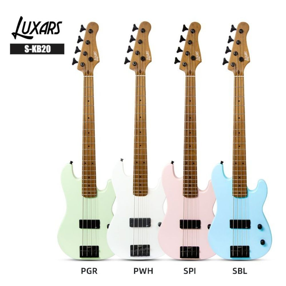 LUXARS S-KB20 Alnico V Travel Bass Guitar with Matte Finish | Shopee ...