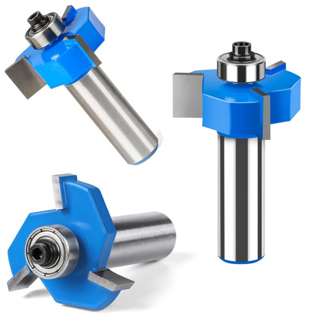 T Slot Woodworking Router Bit Set Featuring Multiple Sizes and ...