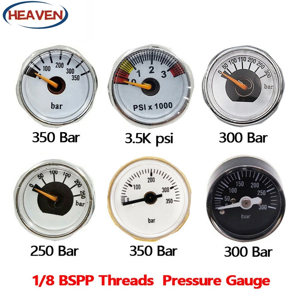 [Heaven]PCP Air Mini Pressure Gauge Manometre Manometer 1/8For for BSP ...