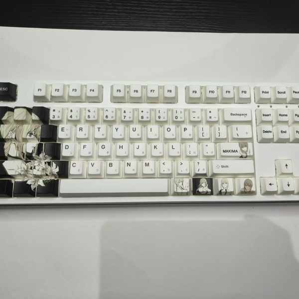 keycaps Chainsaw Man Machima Original Engraved Keycaps PBT Creative ...