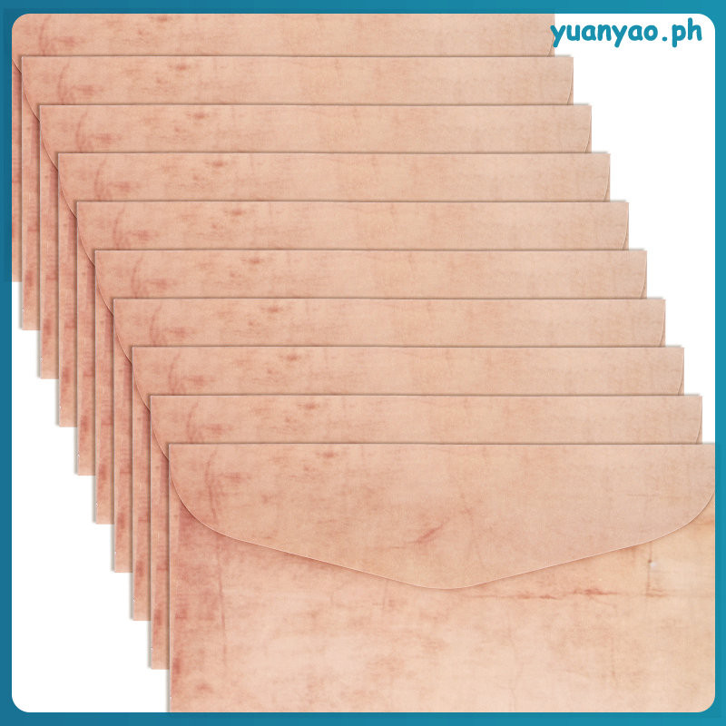 10 Pcs Card Stock Envelope Set Envelopes Writing Papers Cover Vintage ...