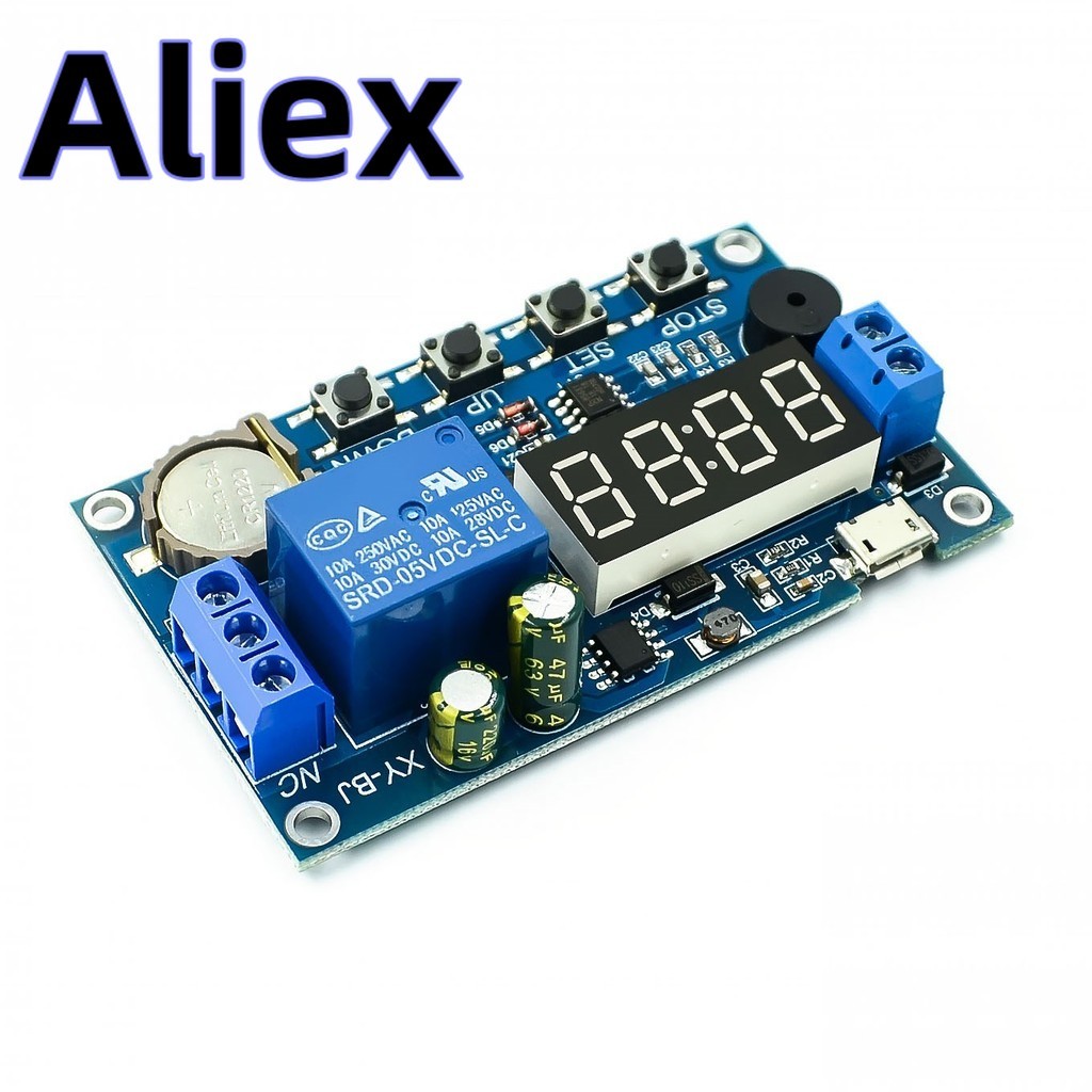 DC 5V Real time Timing Delay Timer Relay Module Switch Control Clock ...