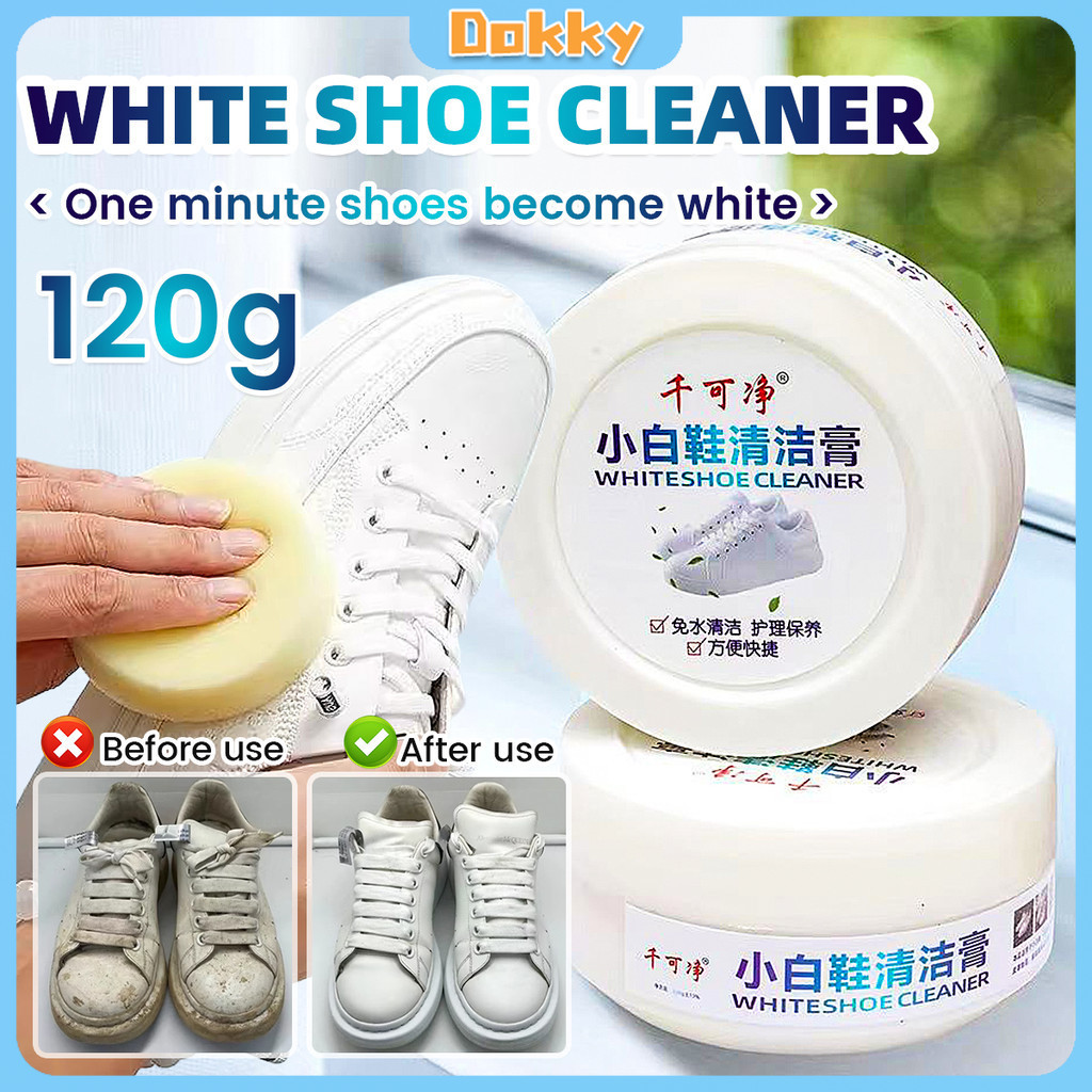 D.K 120g White Shoes Cleaning Cream Shoes Cleaner Shoe Stain Remover ...