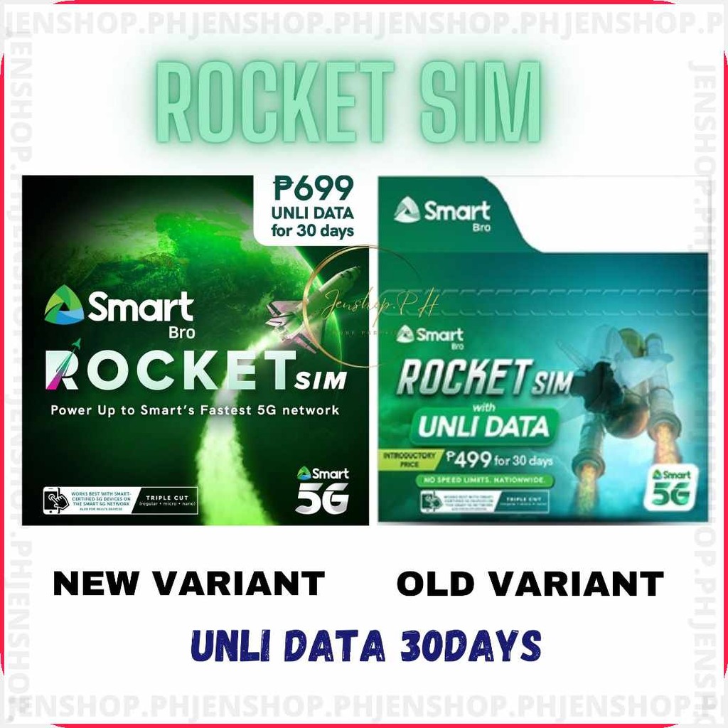 ROCKET&iSIM|X_UNLI+D@B@DATA,x[30,n[DAYS,T[(Rocket&Gomo) | Shopee ...