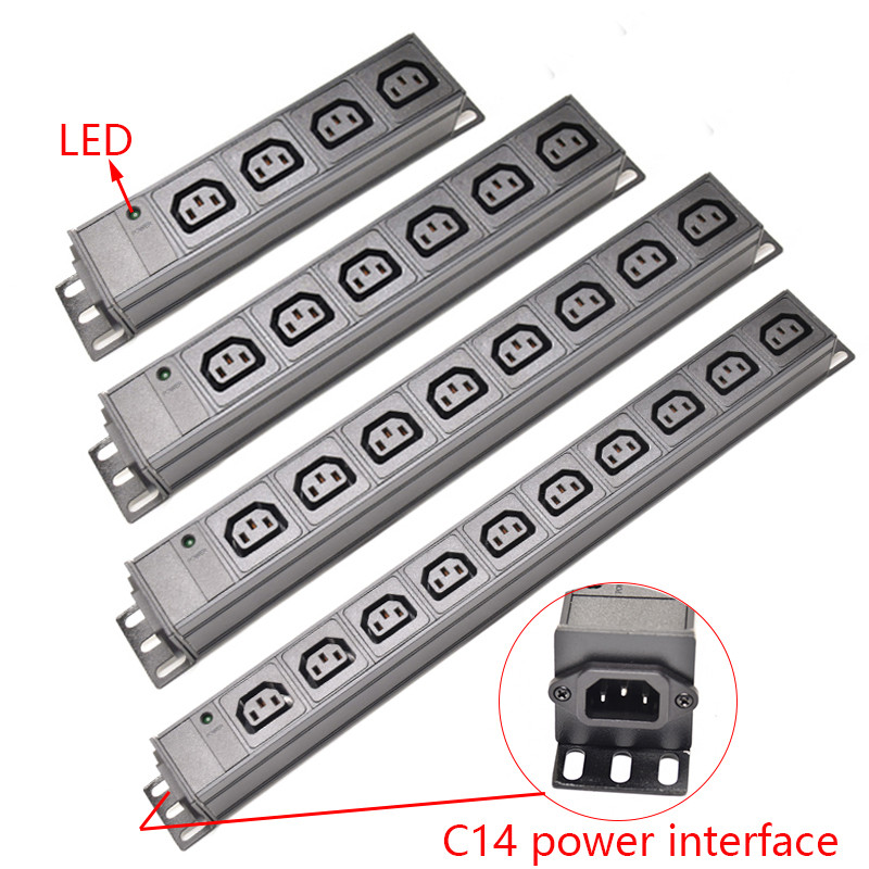 Server Rack Pdu Power Distribution Unit C14 Power Input 2 12 Ways Iec C13 Outlet Socket Power