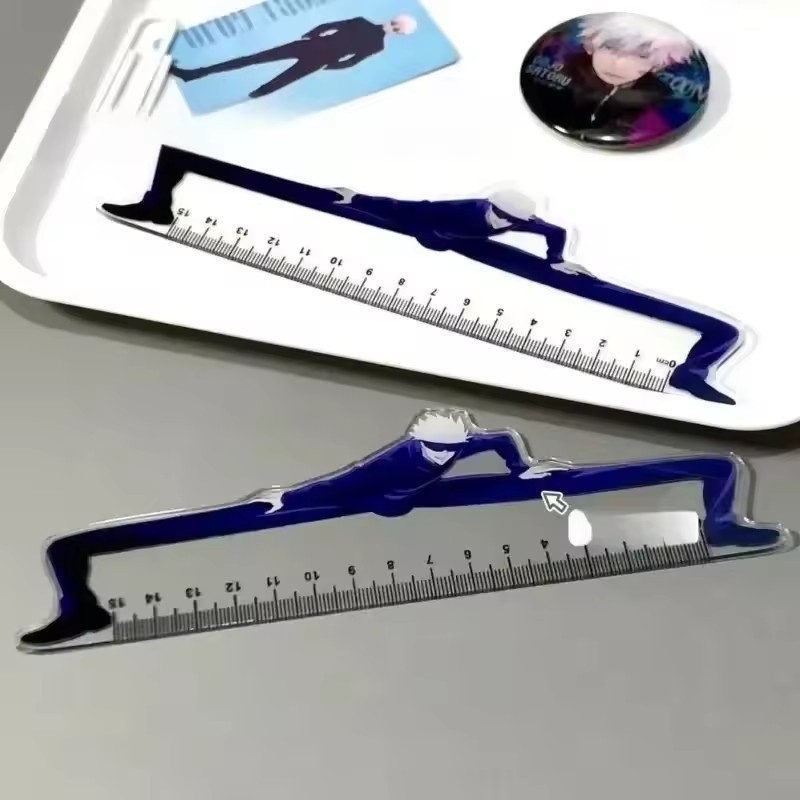 2025 New 15cm Anime Character Peripheral Ruler Student Straight Ruler ...