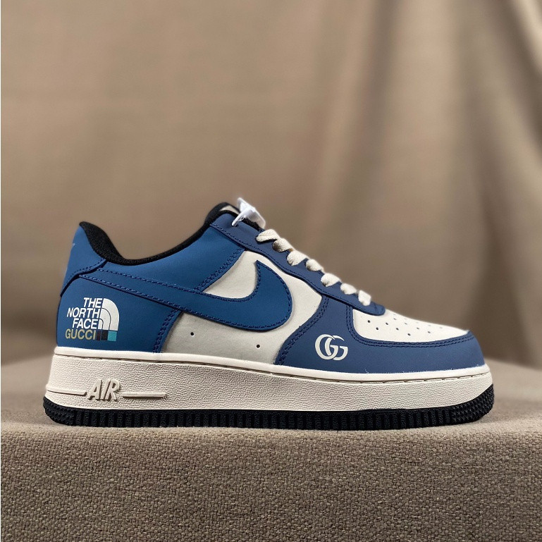 The North Face X Gucci x Nike Air Force 1'07 low cut canvas sports ...