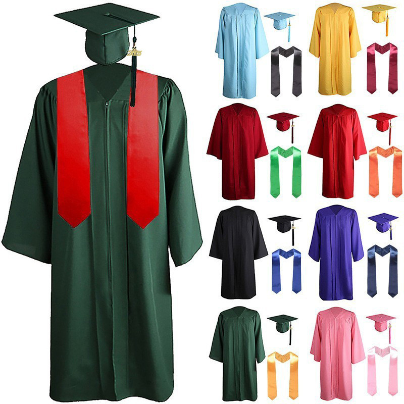 Toga For Graduation Bachelor's Gown Uniform Set, Doctoral and Master's ...