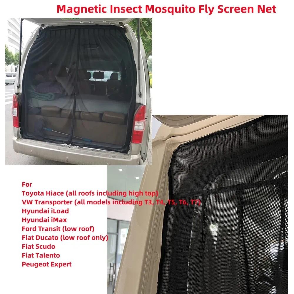 For VW T5 T6 Tailgate Barn Door Magnetic Insect Mosquito Fly Screen Net ...