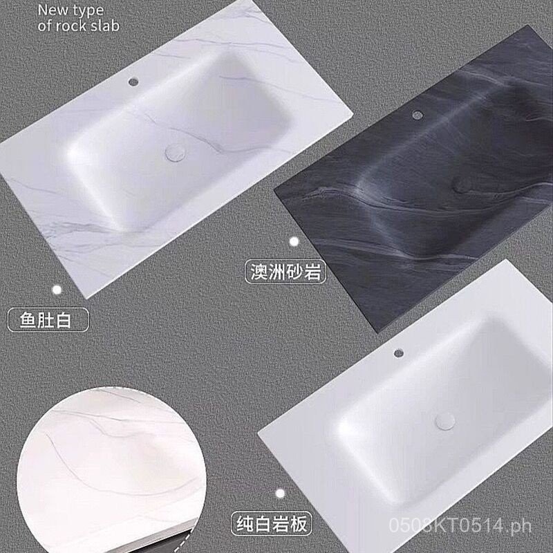 cs Fixed Integrated Rock Slab Hot-Bend Basin Bathroom Cabinet ...