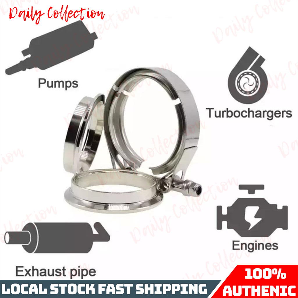 Automotive Stainless Steel Pipe Clamp 304 2" 2.5" 3" Flange Clamp V ...