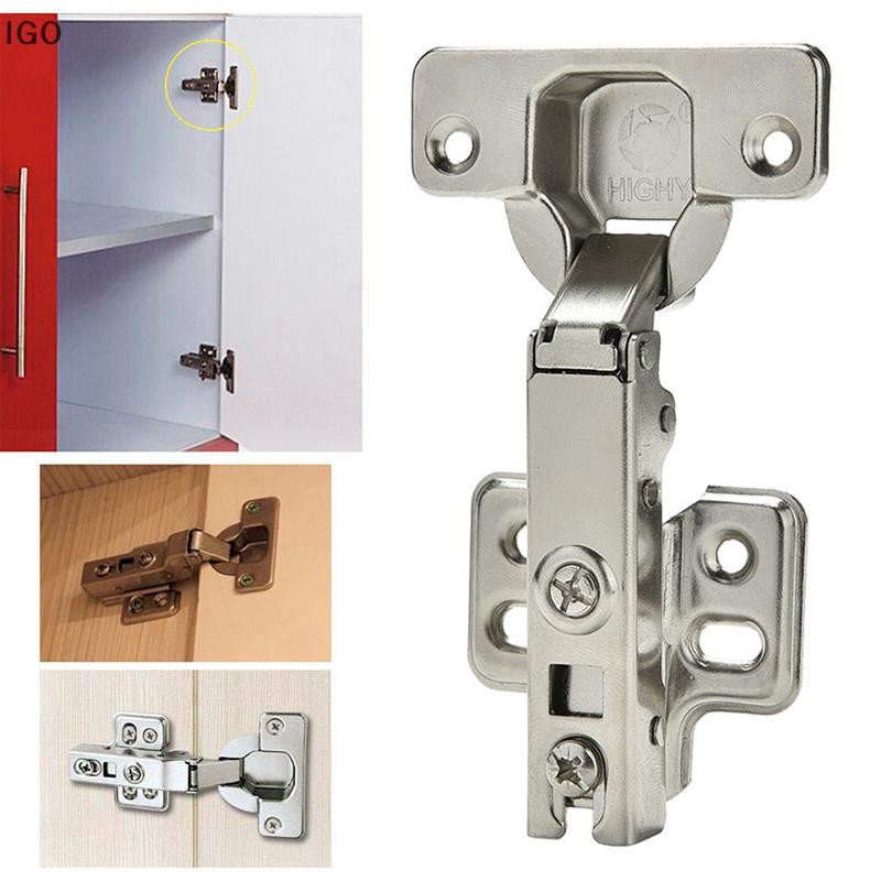 IGO 1 x Safety Door Hydraulic Hinge Soft Close Full Overlay Kitchen ...