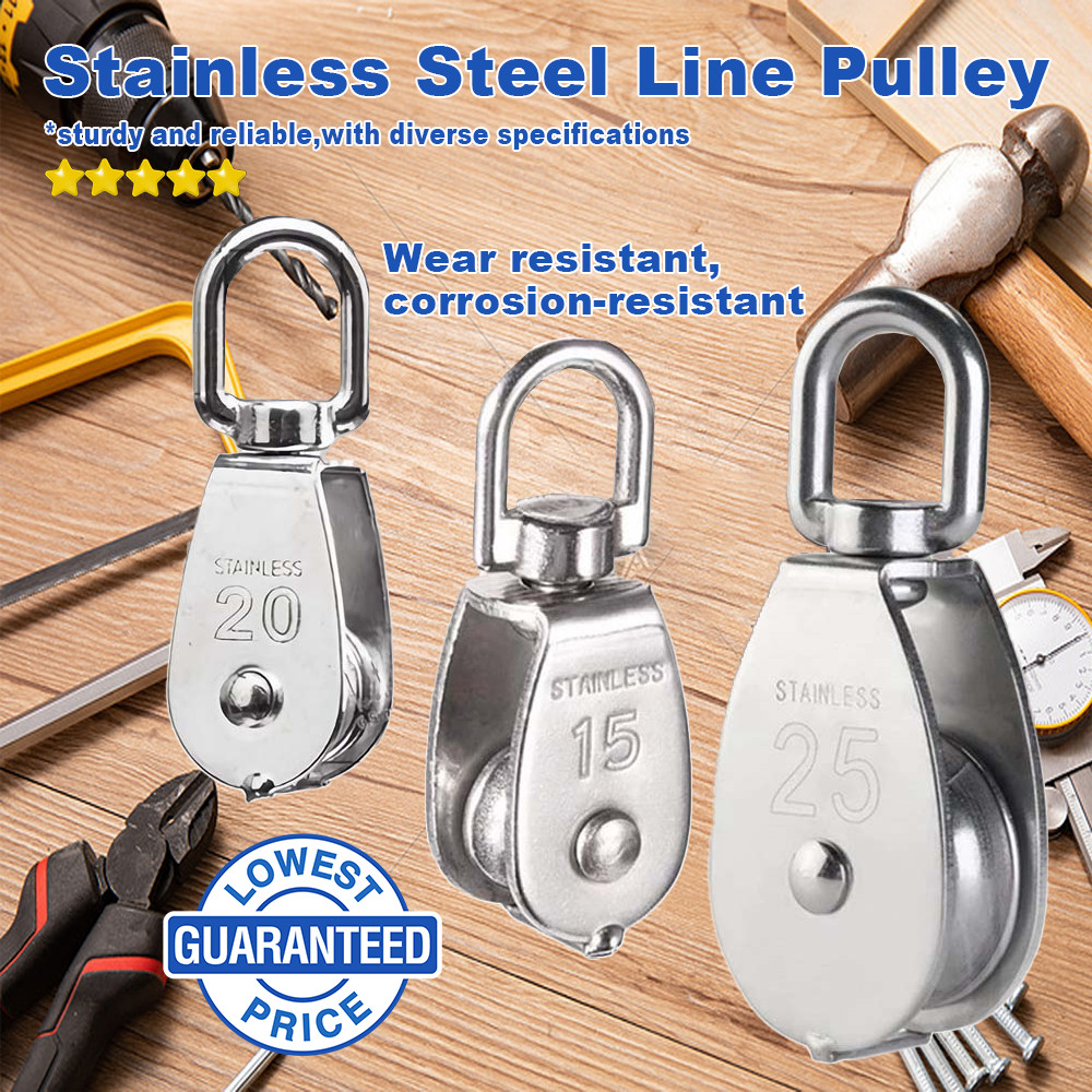 【COD】Mini Pulley Small Pulley M20 M25 Stainless Steel Single Pulley ...