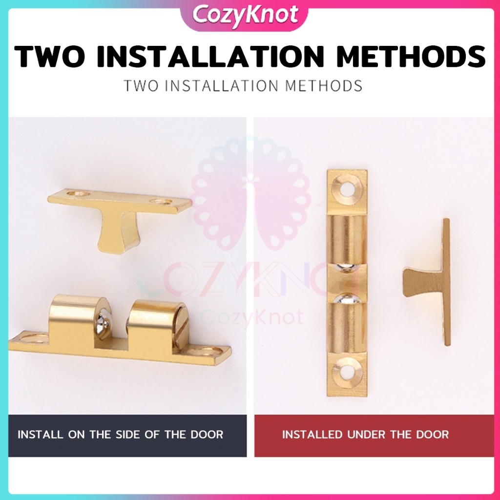CKT Cabinet Door Catch Dual Ball Tension Latch Closet Ball Roller Catch ...