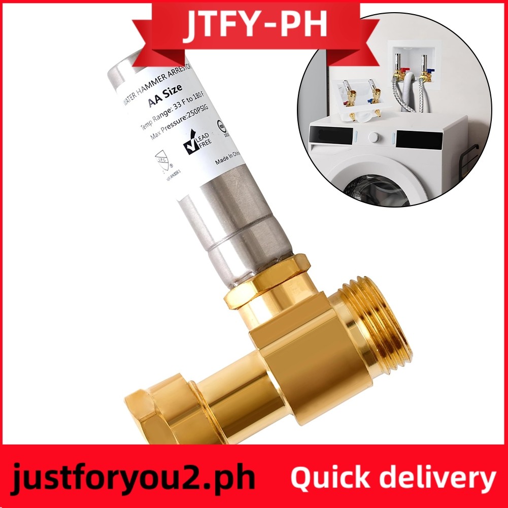JTFY ️Stainless Steel Washing Machine Water Hammer Arrester 3/4" NH ...