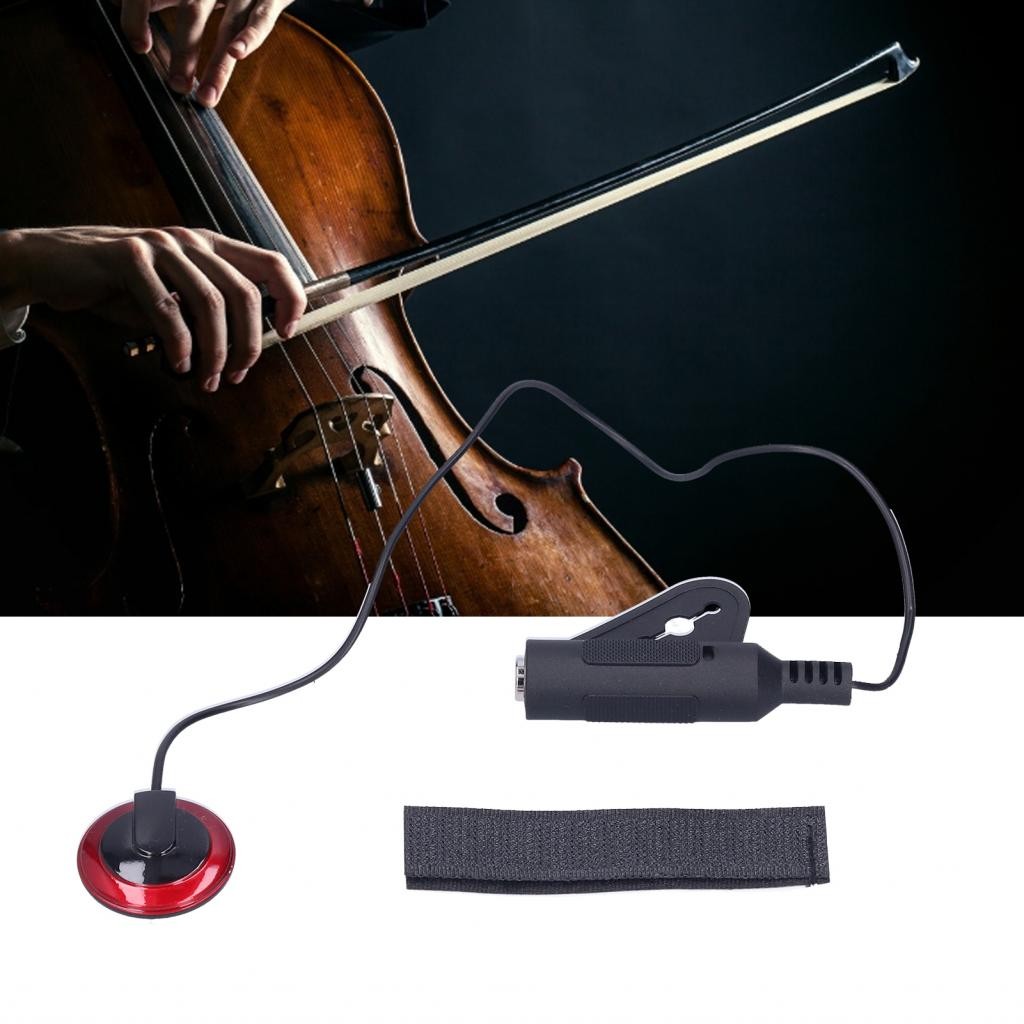 Guitar Piezo Pickup Contact EQ Microphone Transducer For Violin Ukulele ...