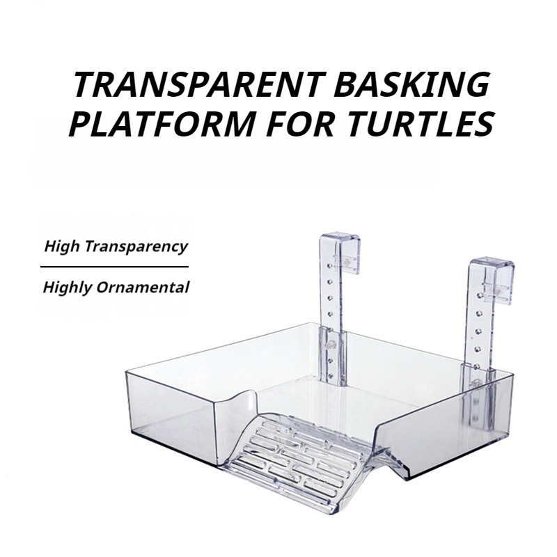 Acrylic Transparent Turtle Basking Platform Water Turtle Floating ...