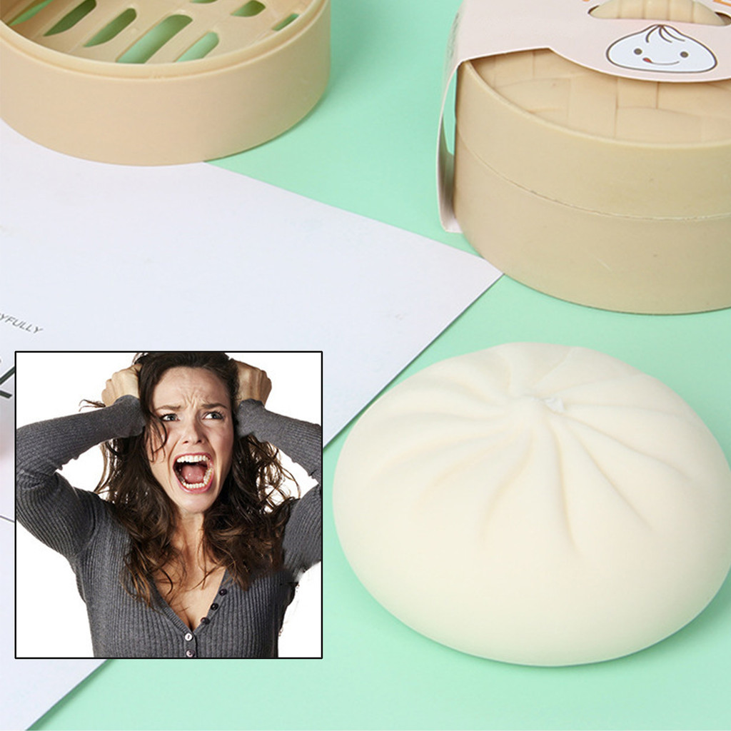 New Dumpling Stress Balls Sensory Toy Squeeze Dough Ball Stress Relief ...