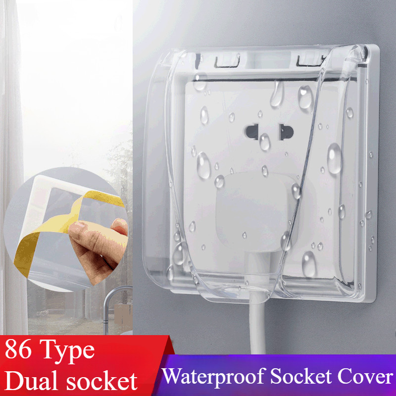 86 Type Double Socket Protector Waterproof Double Socket Switch ...