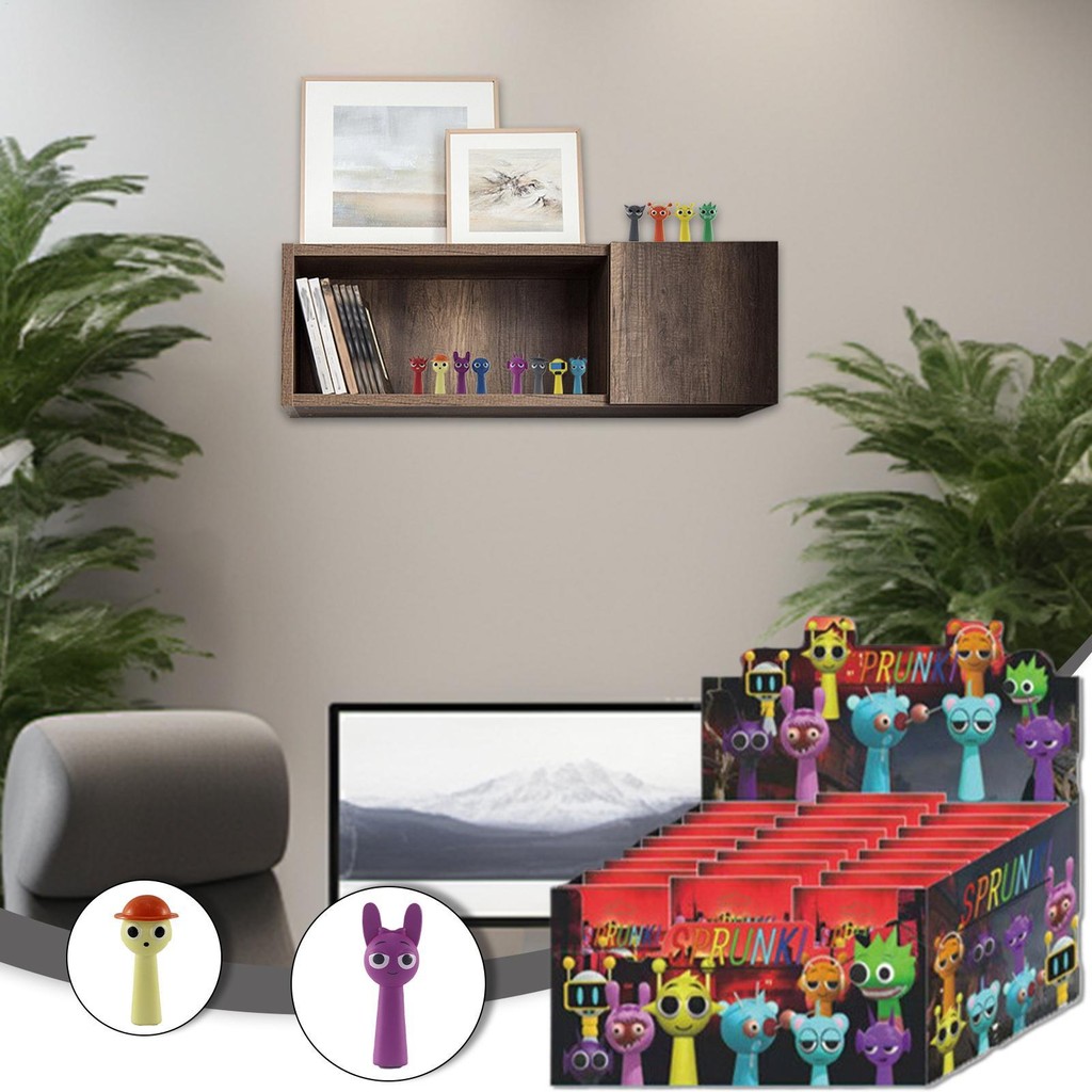 Sprunki Incredi Box Plush Desktop Cartoon Figures 24 Pieces Desktop ...