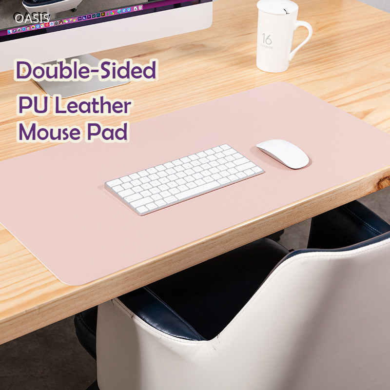 Extra Large Waterproof Leather Double-Sided Mouse Pad Desk Mat for ...