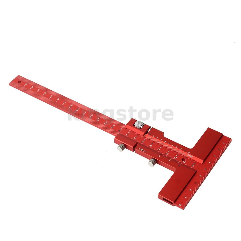 Woodworking Fine Tuning Scribe Metric inch Aluminum alloy T Ruler ...