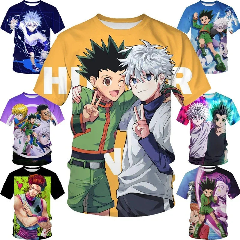 Hunter X Hunter Pattern 3D printing T-Shirt Kids' Streetwear Short ...