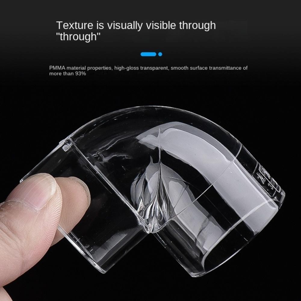 PEAPLE Acrylic Pipe Tube Elbow Tee Connector DIY Aquarium Fish Tank ...