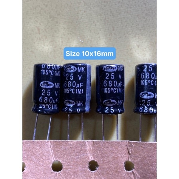 New genuine high quality capacitor 25v 560uf 680uf 10x16mm (10 pieces ...