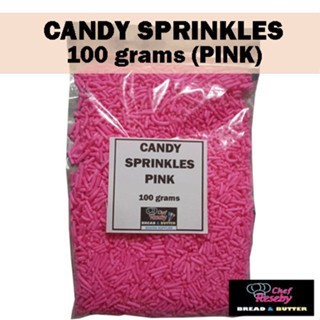[ZIP LOCK] PINK CANDY SPRINKLES 25G 50G 100G FOR DONUT GRAHAM BALL AND ...
