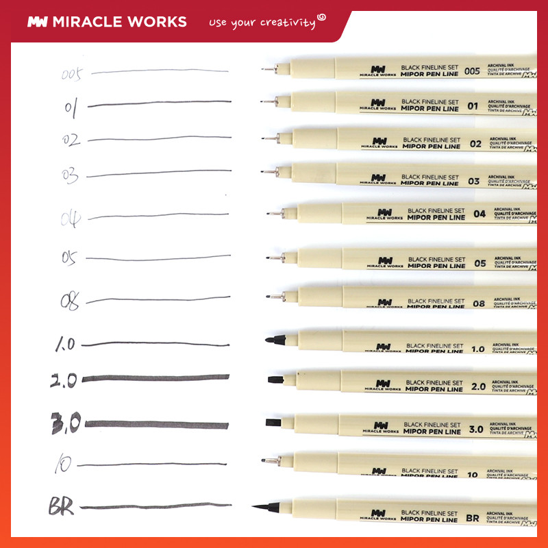 3/5/8/10/12 pcs Sakura Pigma Micron Pen Set Fineliner Pens for Sketch ...
