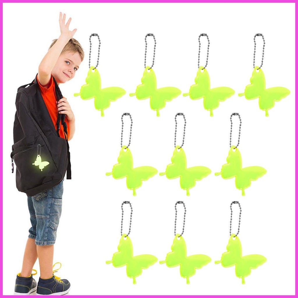 Safety Reflectors 10 Pack Backpack Pendant Safety Reflector High ...