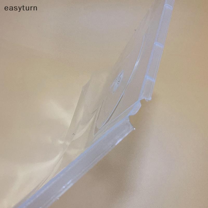 easyturn Transparent Bottom CD Box Empty CD Case PP Plastic Milky ...