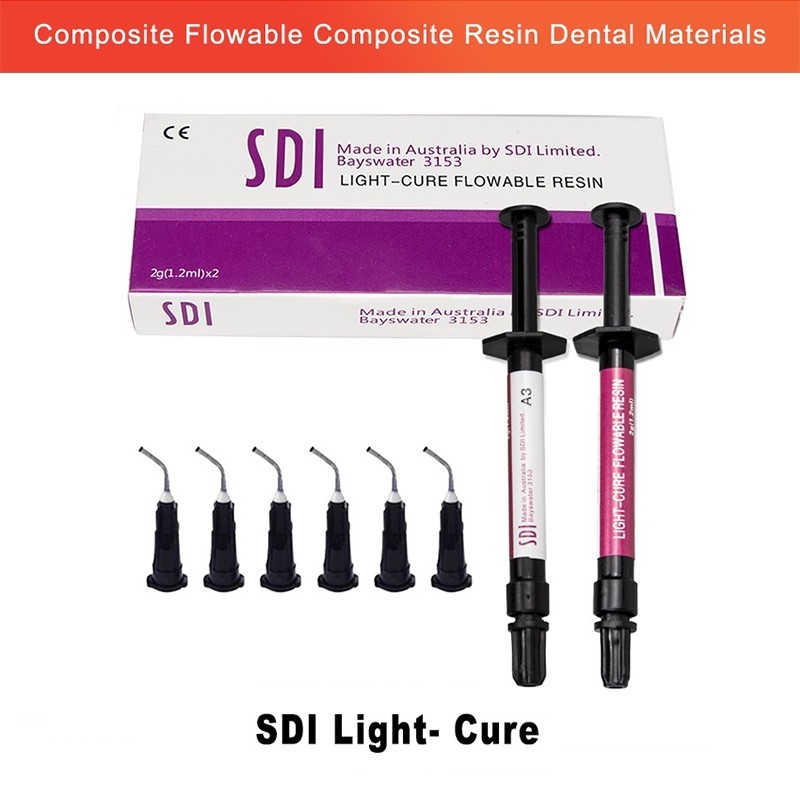 2PCS/BOX Set Dental SDI Light Cure Flowable Composite Resin Flow Curing ...